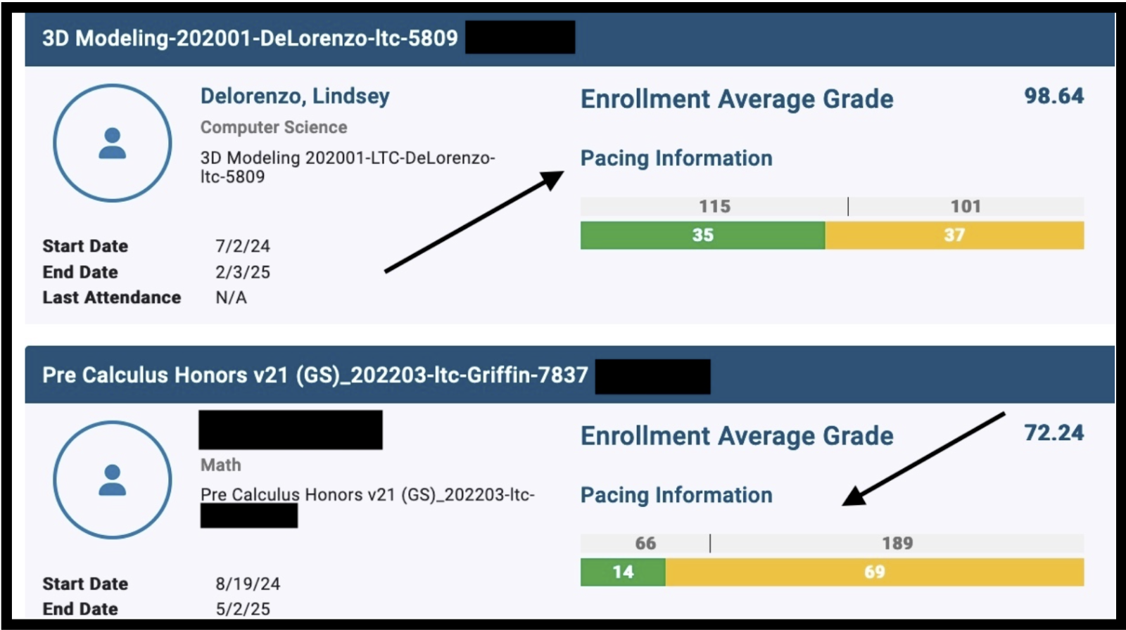 How to Read Pacing Tools and Student Grades in Maestro